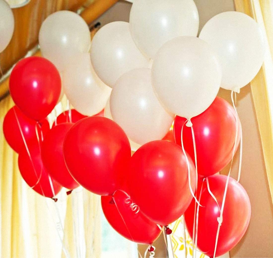 O-Kinee Red Balloons,100 Pieces Latex Helium Balloons 12 Inch for ...