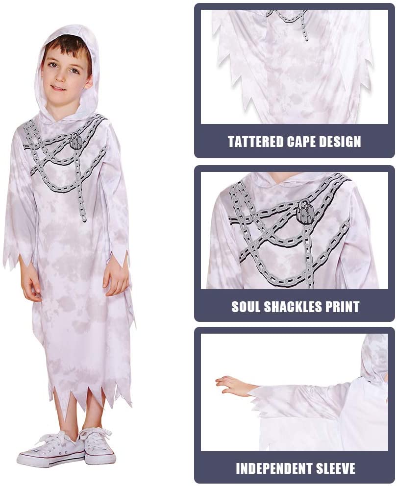 EraSpooky Phantom Costume Fancy Dress Robe Cosplay Halloween Party ...