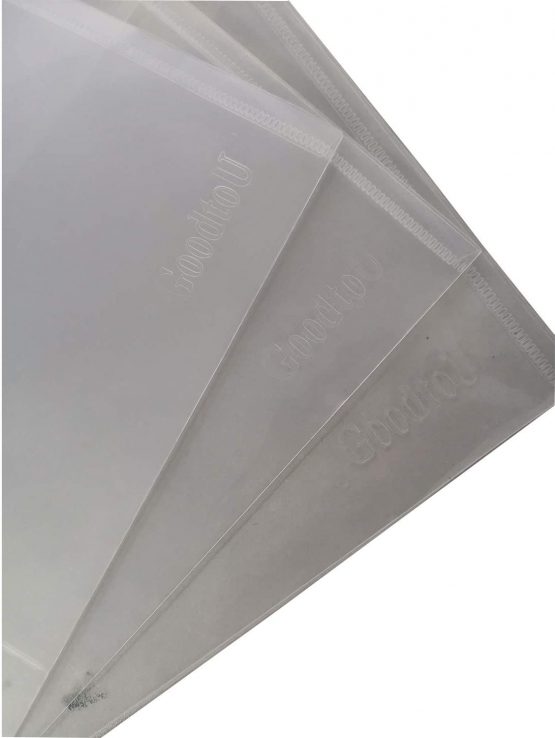 Plastic Wallets – A4 Clear Folders Document Folder Popper Pocket Wallet ...