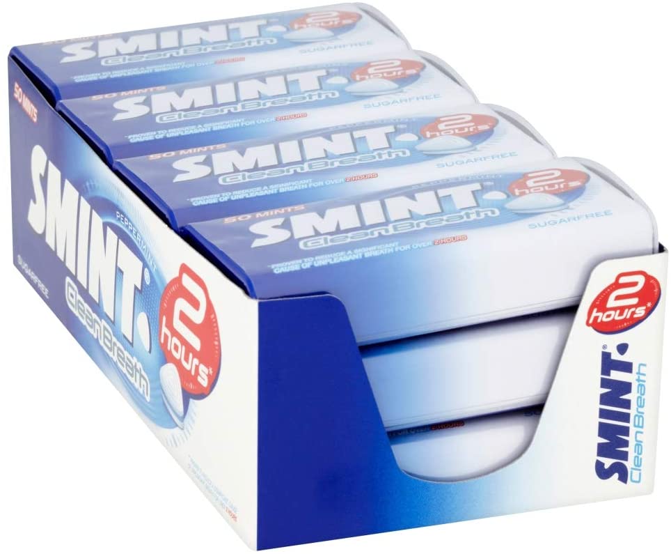 Smint XXL Clean Breath Sugarfree 50 Mints Tin (Pack of 12) – BigaMart