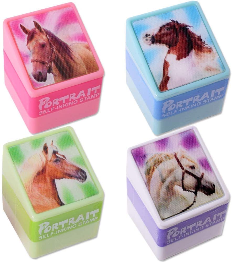 TE-Trend Stamp Set Children’s 2D Portrait Stamps Horses – BigaMart