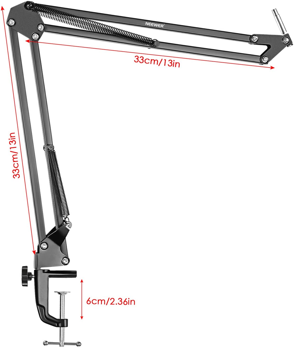 Neewer usb microphone for Windows and Mac with suspension scissor arm ...