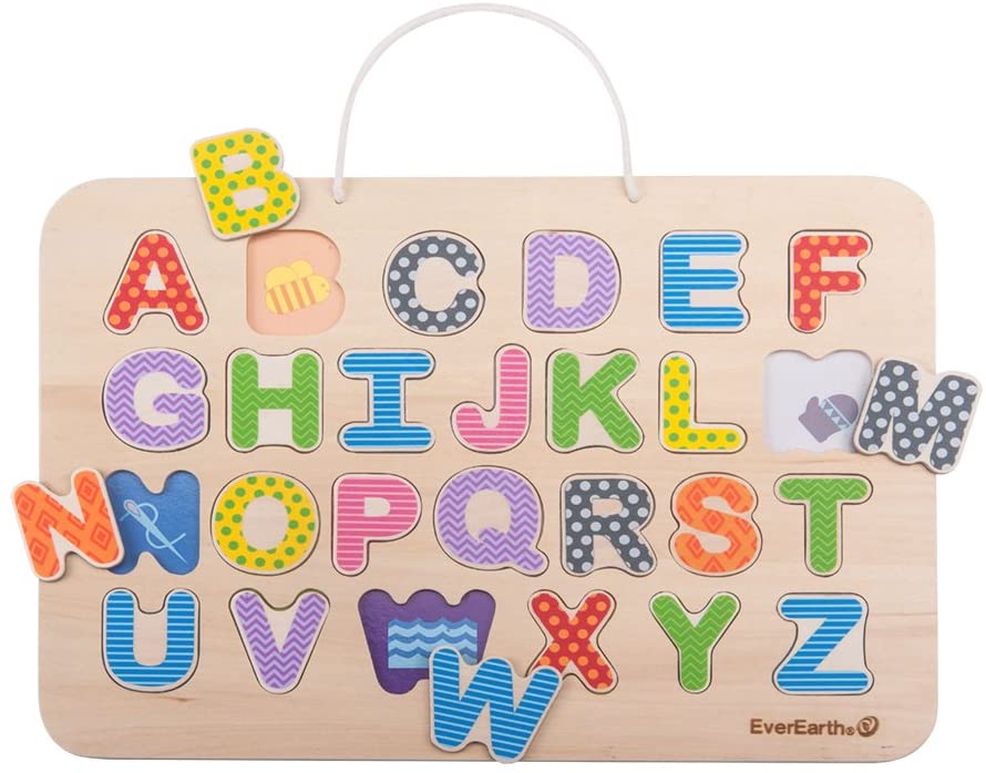 EverEarth Magnetic Alphabet Puzzle & Drawing Board (EE33739 ...