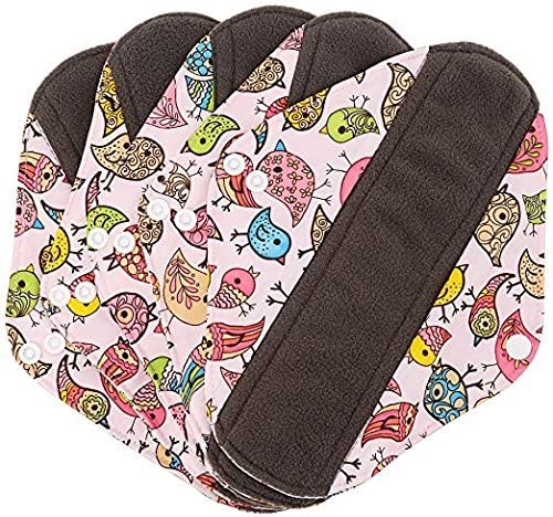 Soft Touch Bamboo Essentials Reusable Sanitary Pads, Regular Pink ...