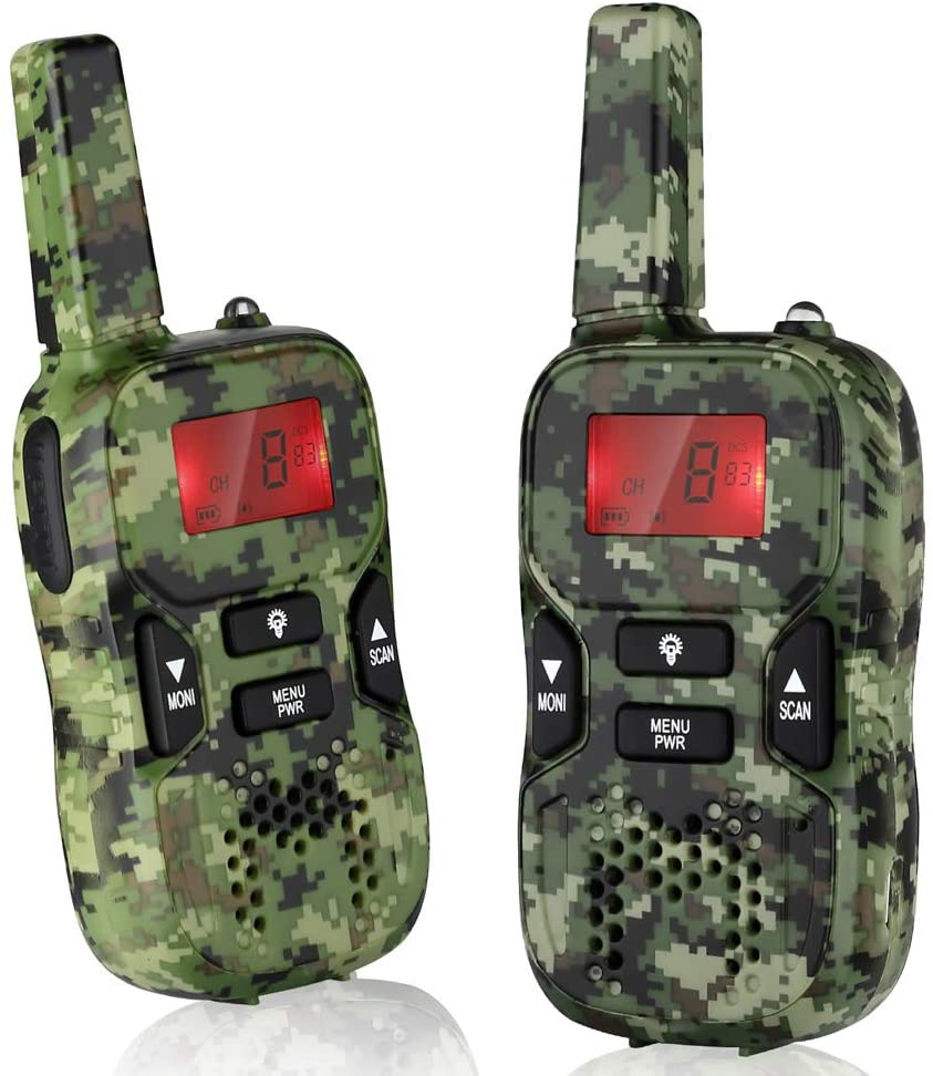 Army Green Walkie Talkies for Boys Girls Long Range Walky Talky ...