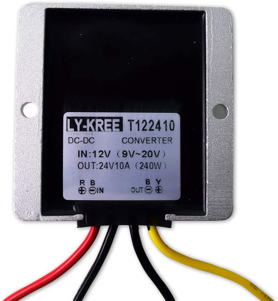 Car DC 12v to 24v Step Up Converter 10A 240W Regulator Power Supply ...