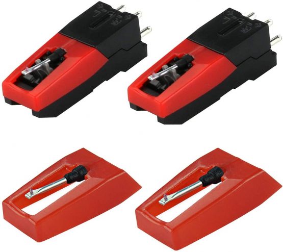 Dancepandas Record Player Needle Audio Technica 4PCS Diamond Stylus Replacement Stylus Needles ...