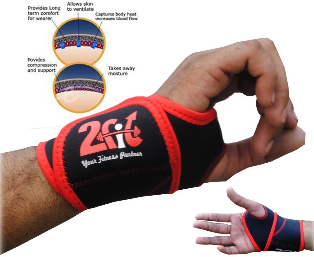 2Fit Neoprene Thumb Brace Splint Wrist Support Wraps GYM Crossfit ...