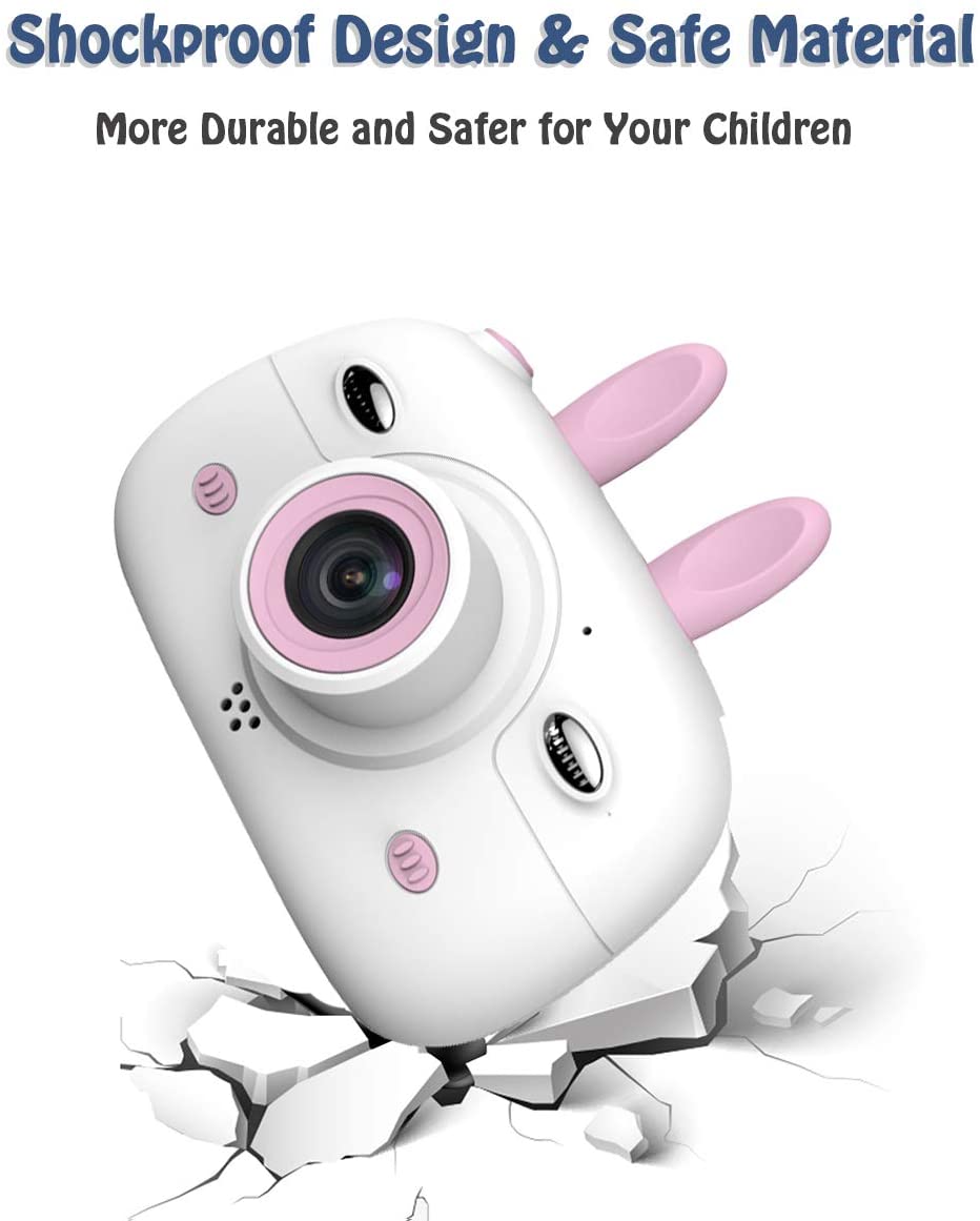 Kids Digital Video Camera Front and Rear Selfie 8MP Mini Rechargeable ...