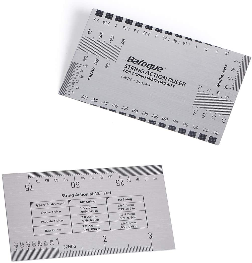 Guitar Measure Tools Set Includes 9 Understring Radius Gauge Set and ...