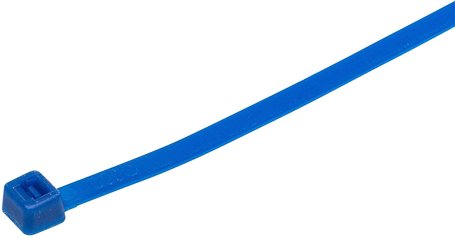 Gocableties 100 Pack of Fluorescent Neon Blue Cable Ties, 300mm x 4.8mm ...