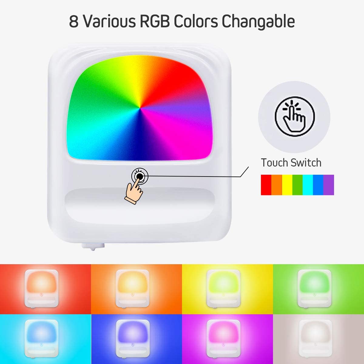 Plug in LED Night Light – Adjustable Brightness Automatic Dusk to Dawn ...