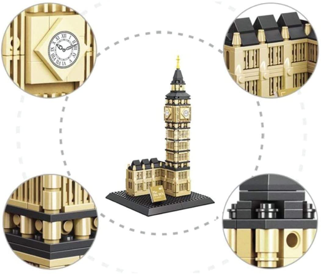 WANGE Big Ben, ElizaBesth Tower. Architecture building bricks set ...