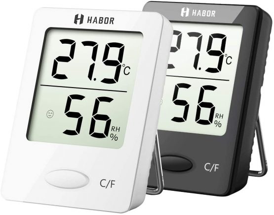 Habor Room Thermometer, [Mini Style] Humidity Meter, Hygrometer ...