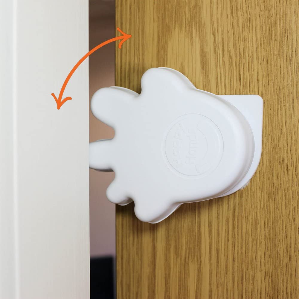Happy Hands Anti Slam Child Door Safety Finger Trap Stoppers – 4 Pack ...