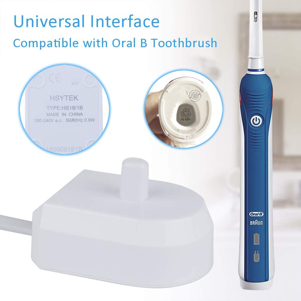 HSYTEK Charger for Oral B Toothbrush, Inductive Charger Fits Most Braun ...