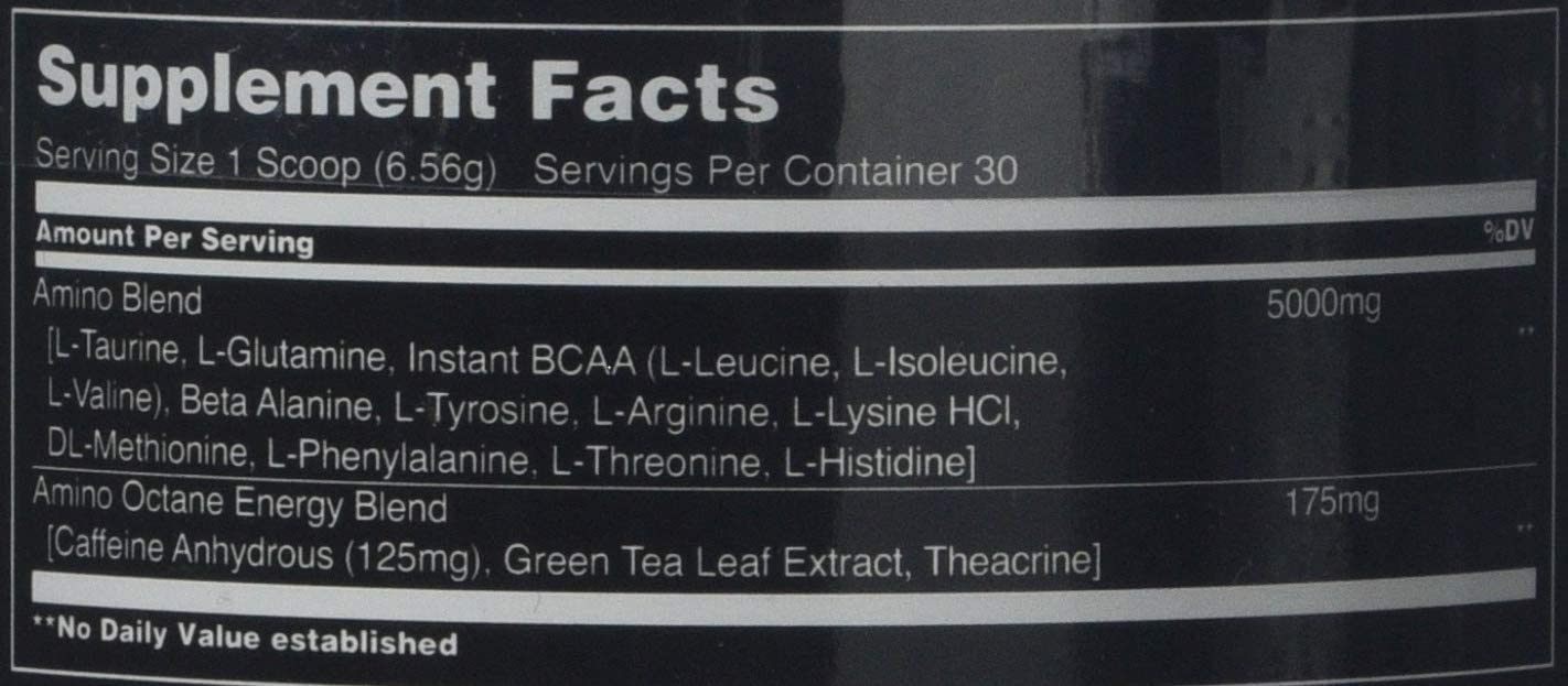 Universal Nutrition Amino Octane Supplement, 196 g, Fruit Punch – BigaMart