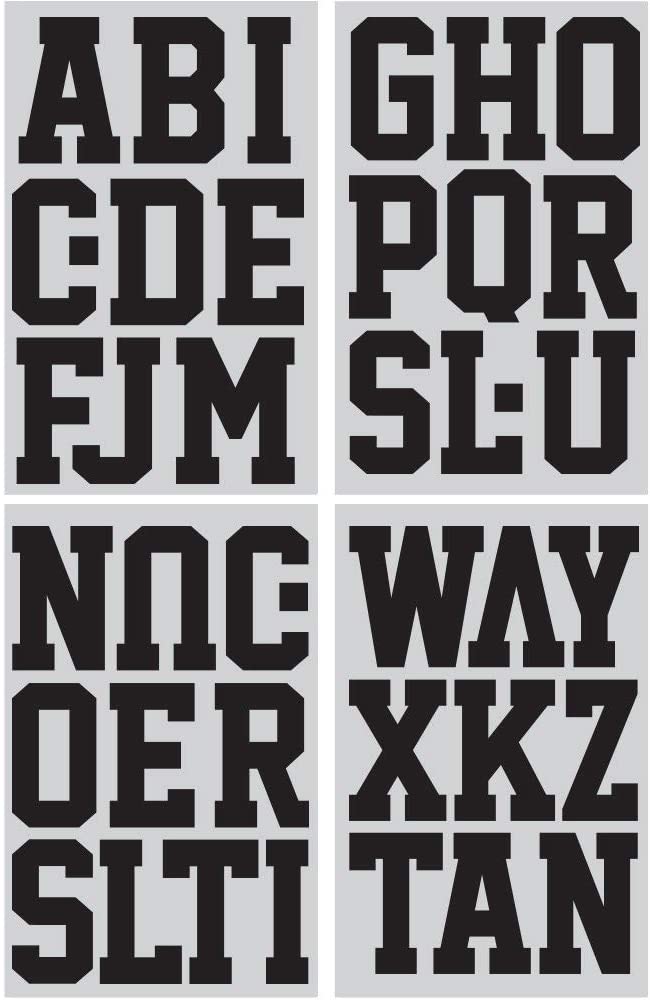 SEI Sport Letter Transfers 3-inch, Black, 3 inch (4 Sheets) – BigaMart