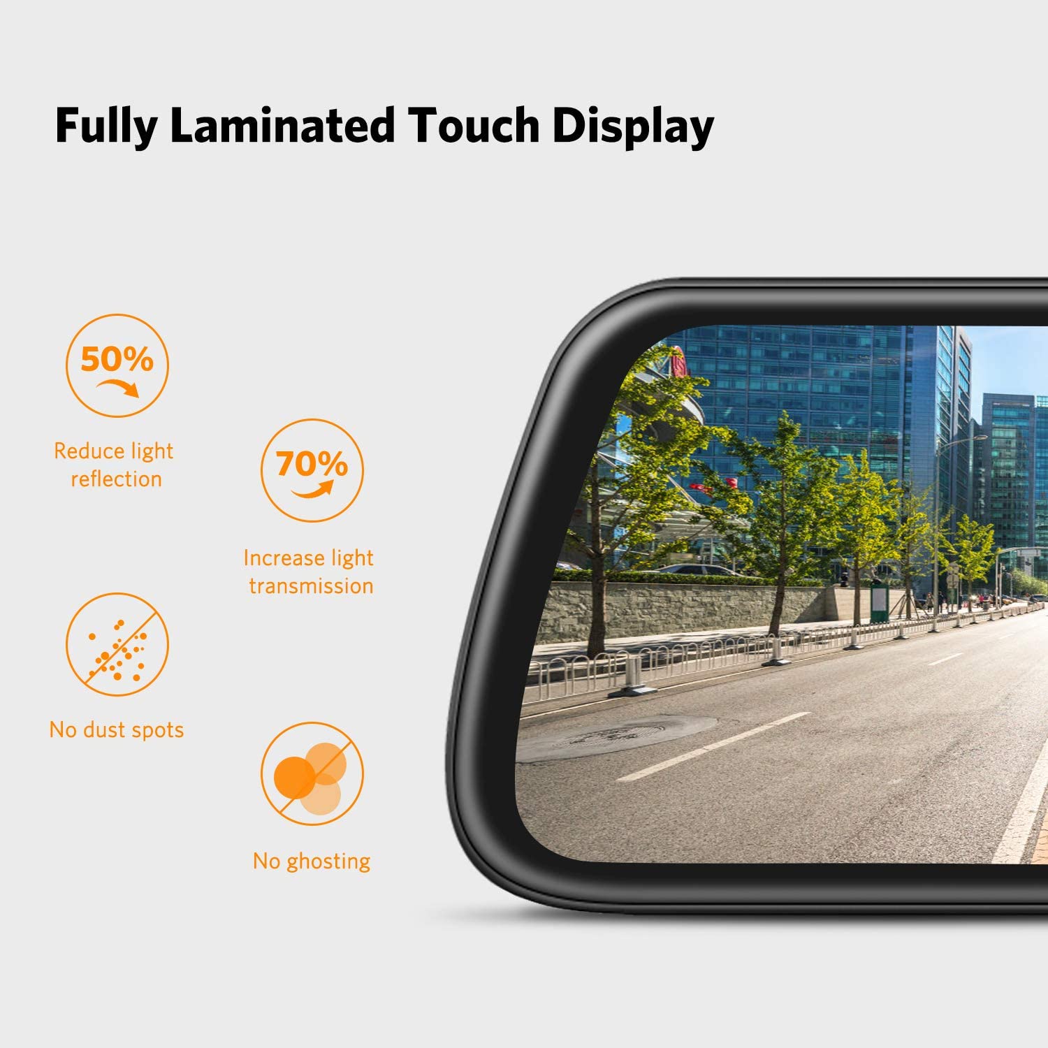 Mirror Dash Cam with Sony IMX Sensor Night Vision, Dash Cameras Front ...