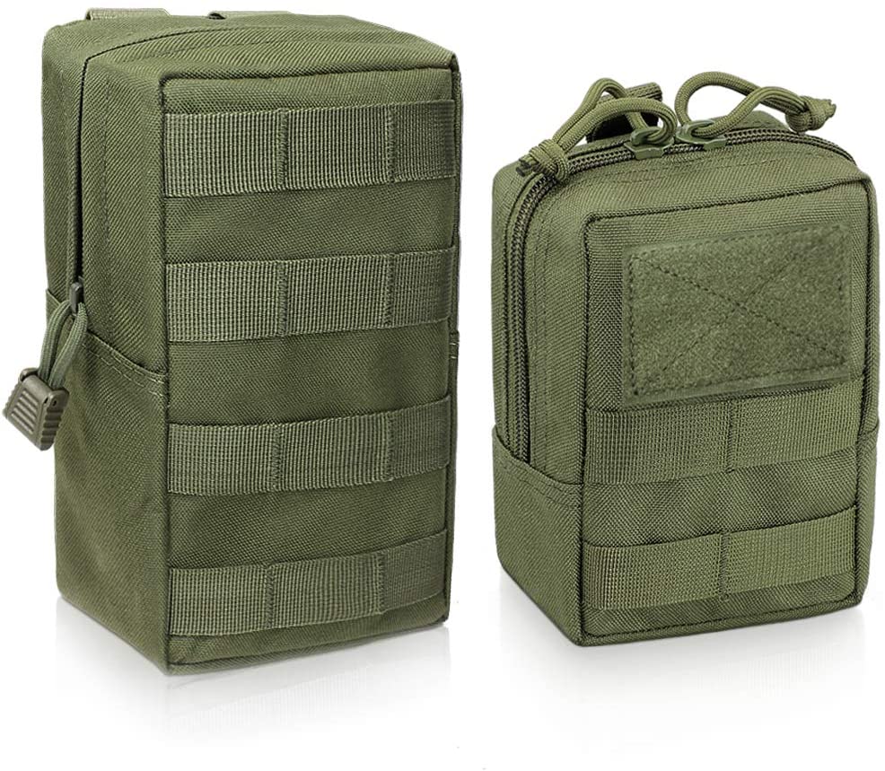 WYNEX 2 Pack Molle Pouches, Tactical EDC Utility Pouch Compact Water ...