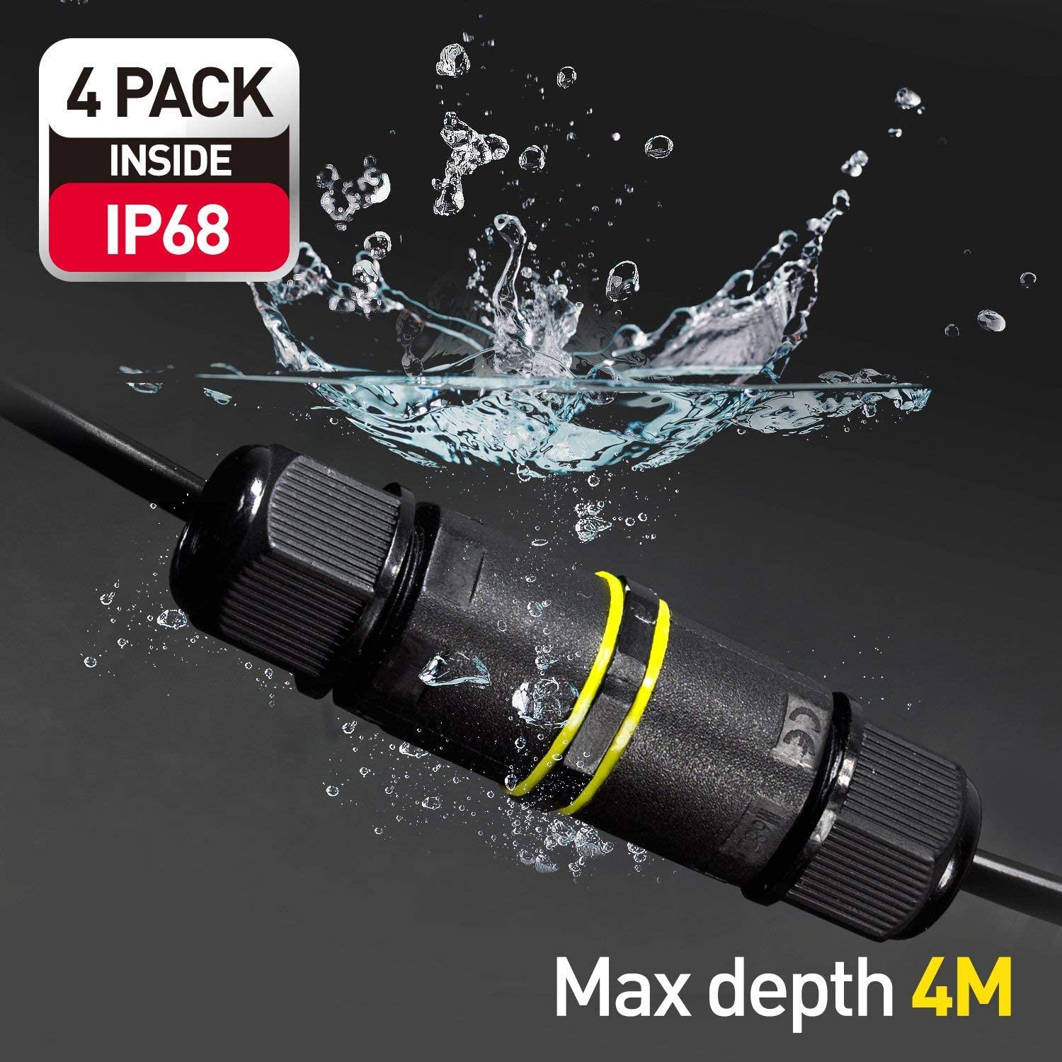 Waterproof Junction Box Outdoor Cable Connector IP68 Connector External ...