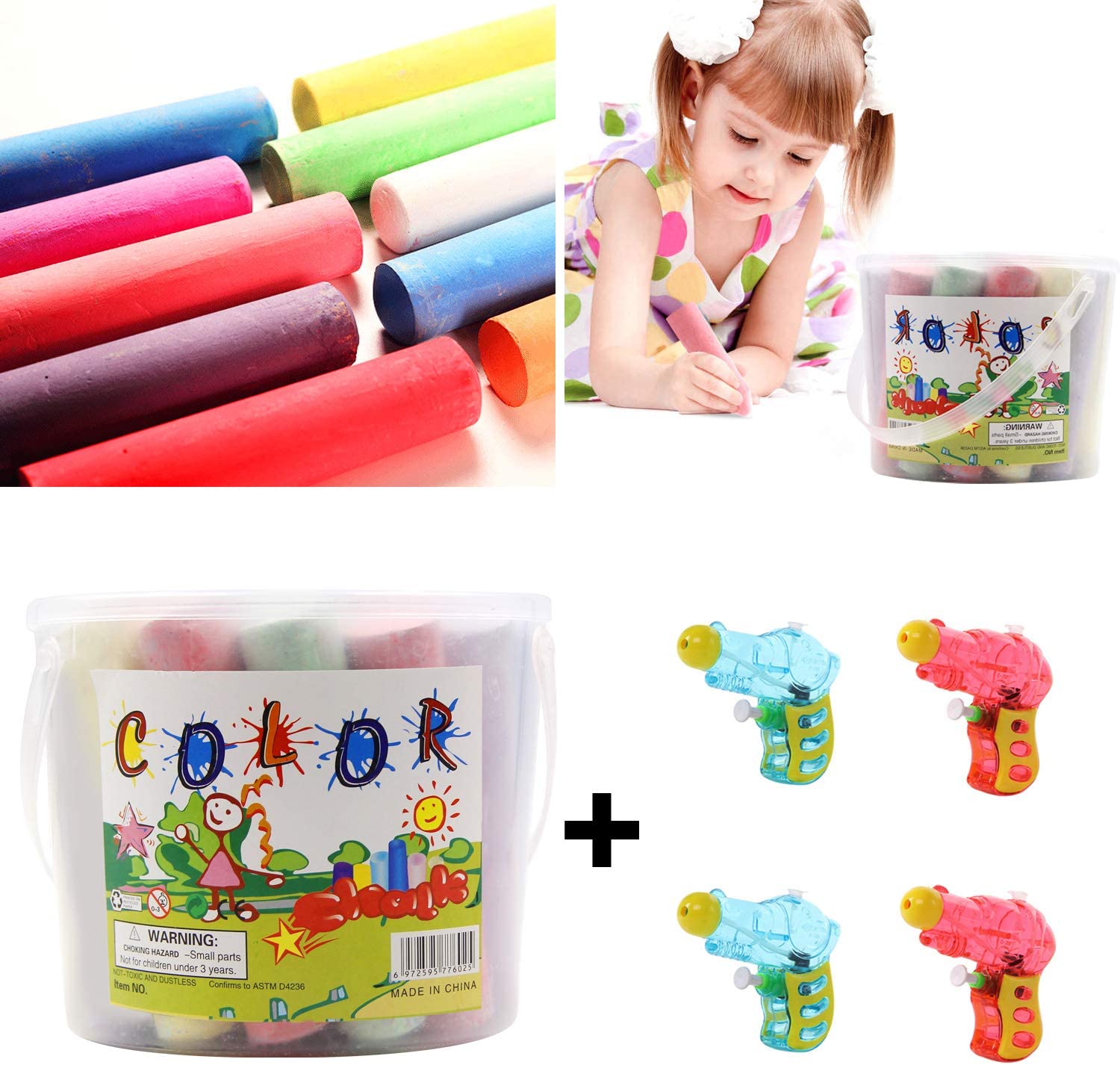 DIY House Outdoor Jumbo Pavement Sidewalk Chalk Set Giant Large Floor ...