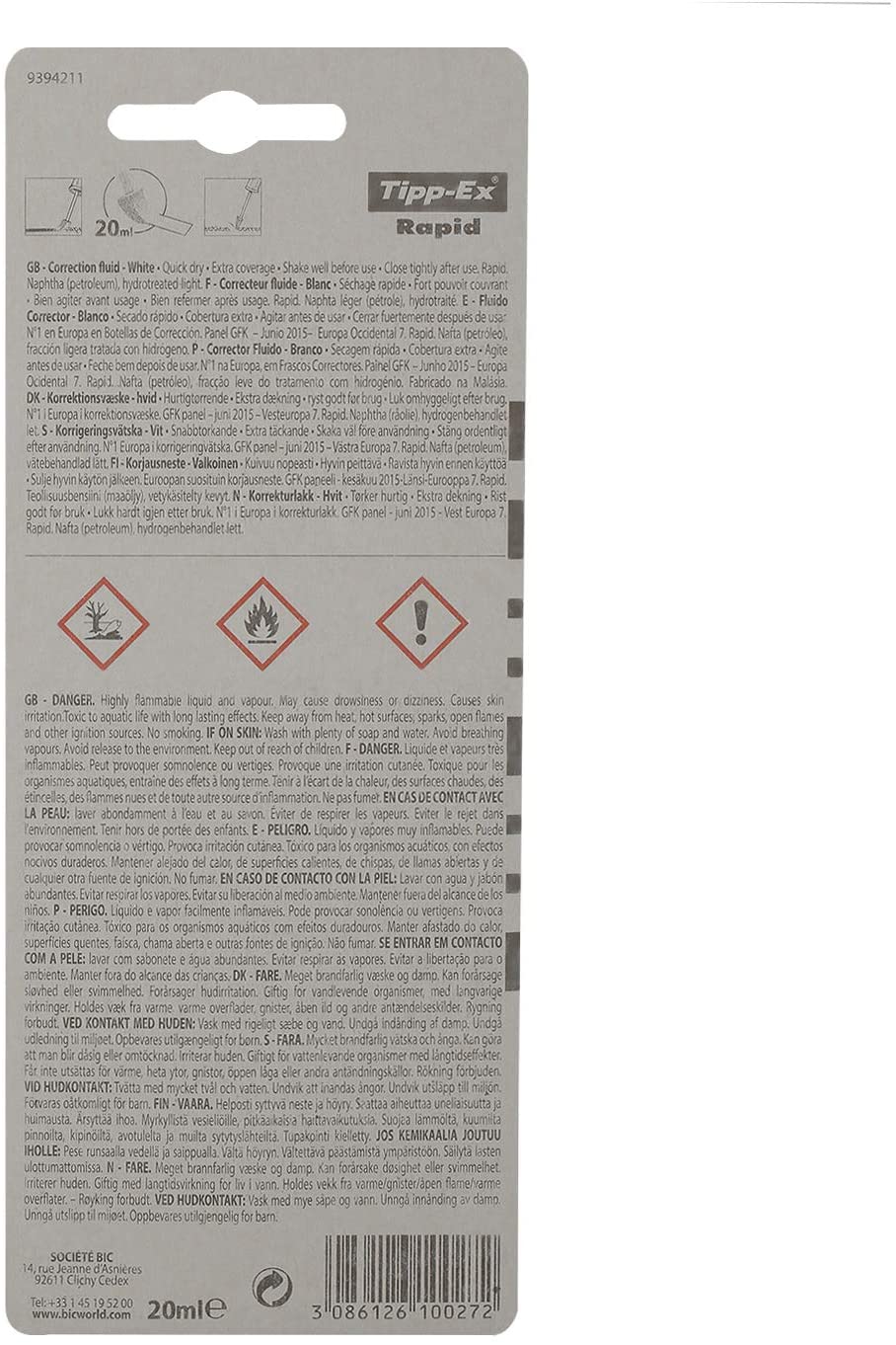 Tipp-Ex Rapid, Correction Fluid Bottle, High Quality Correction Fluid ...