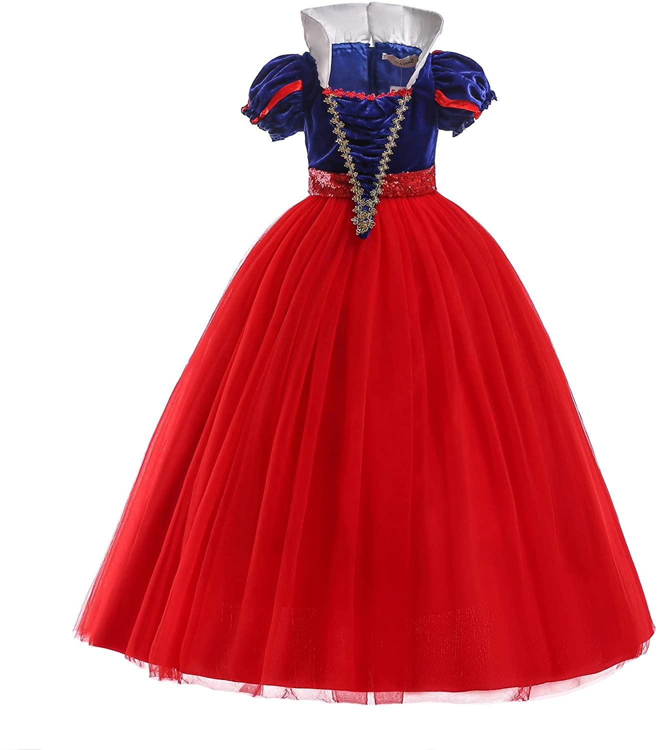 ELSA & ANNA UK Girls Fancy Dress Party Outfit Snow Queen Princess ...