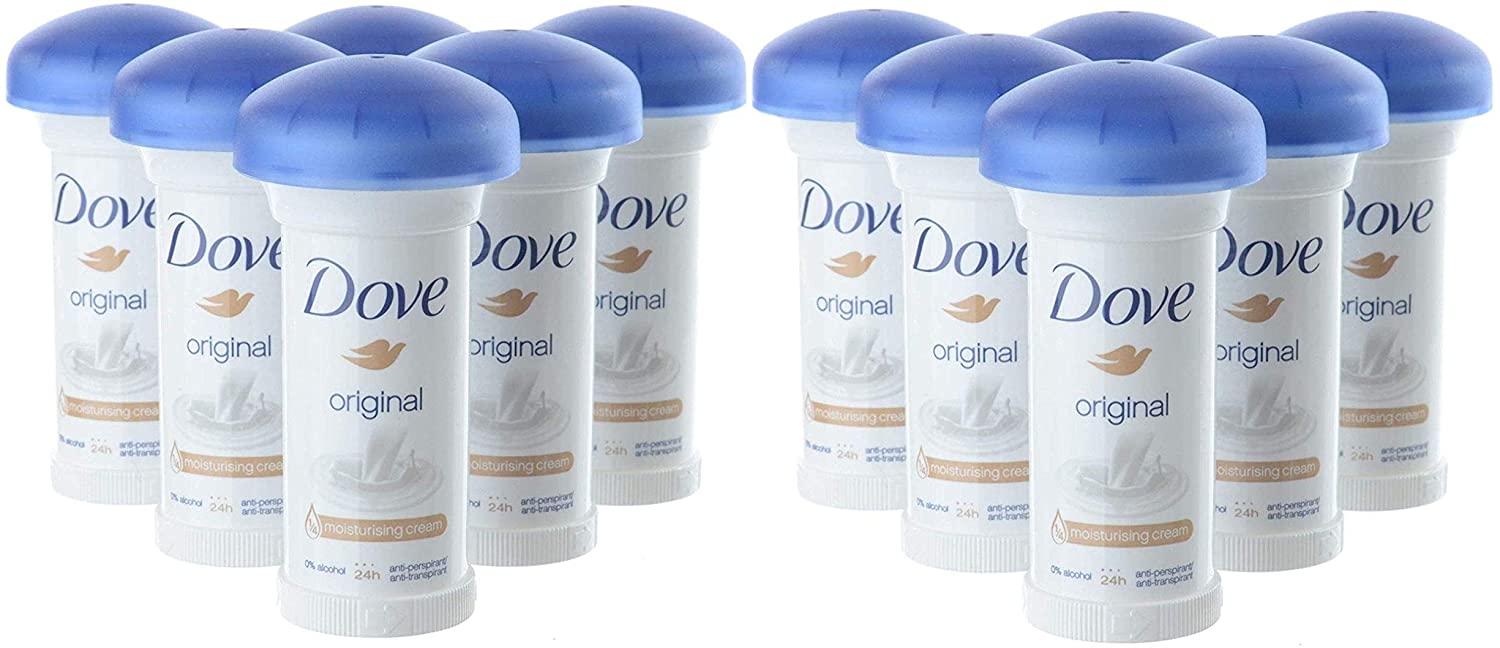 Dove Original Anti Perspirant Cream 50ml x 12 Packs – BigaMart