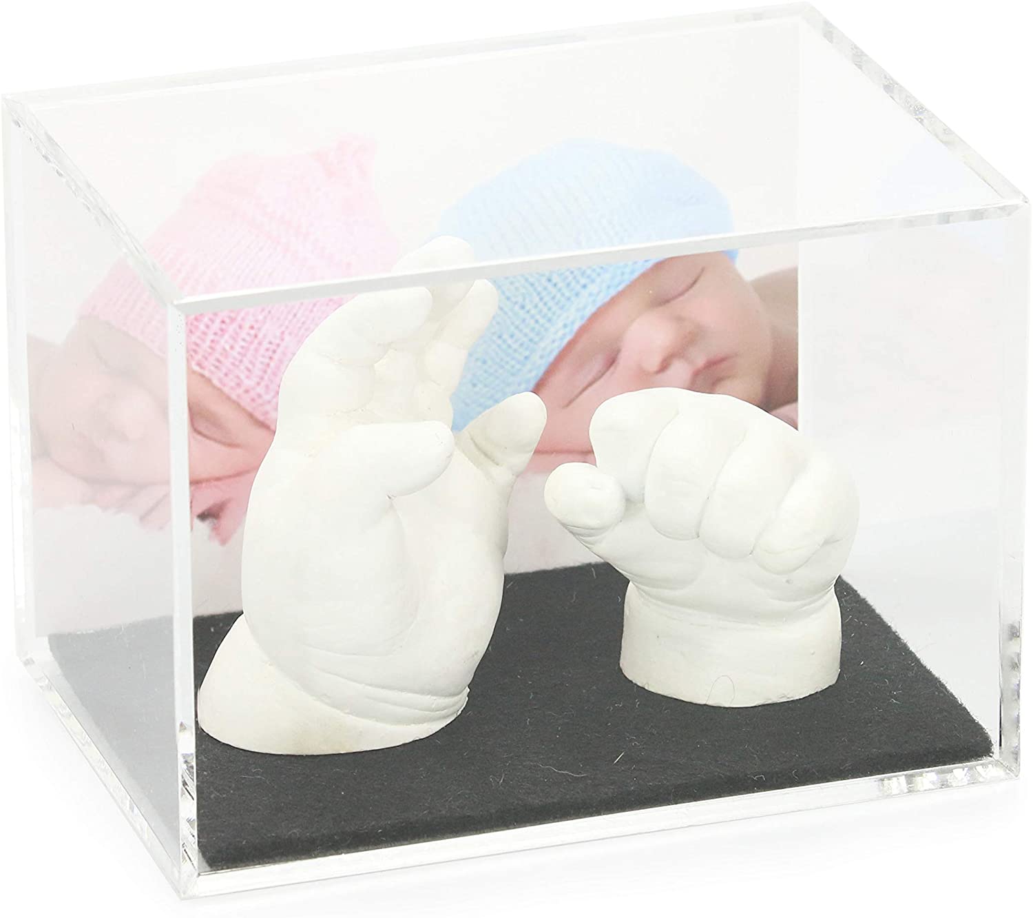 Lucky Hands Acrylic Glass Display Cabinet, glass, bright blue, 15 x 15 ...