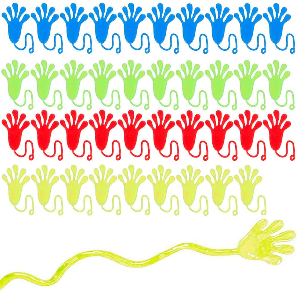 Xinlie Mini Sticky Hands Toys Vinyl Sticky Stretchy Hands Gossip Kids ...