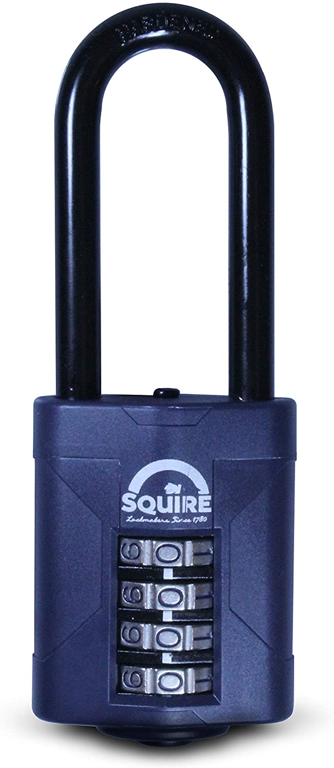 Squire Heavy Duty Padlock (CP50/2.5) – Toughest Extra Long Shackle – 4 ...