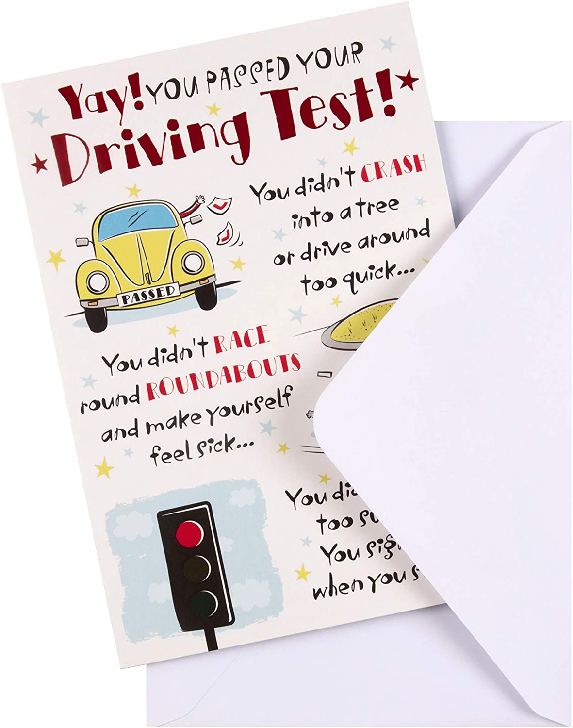 Driving Test Pass Congratulations Card from Hallmark – Funny Cartoon ...