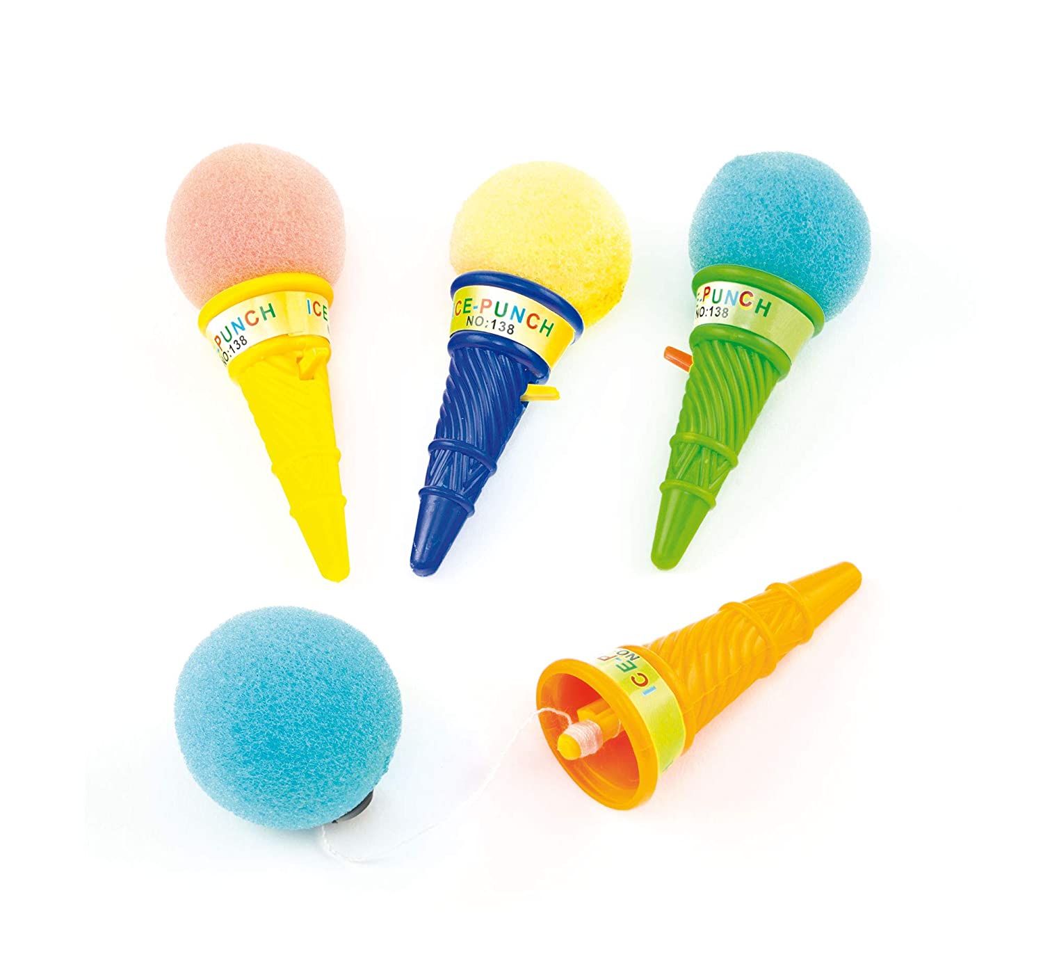 Baker Ross ET411 Ice Cream Sponge Poppers, Assorted – BigaMart