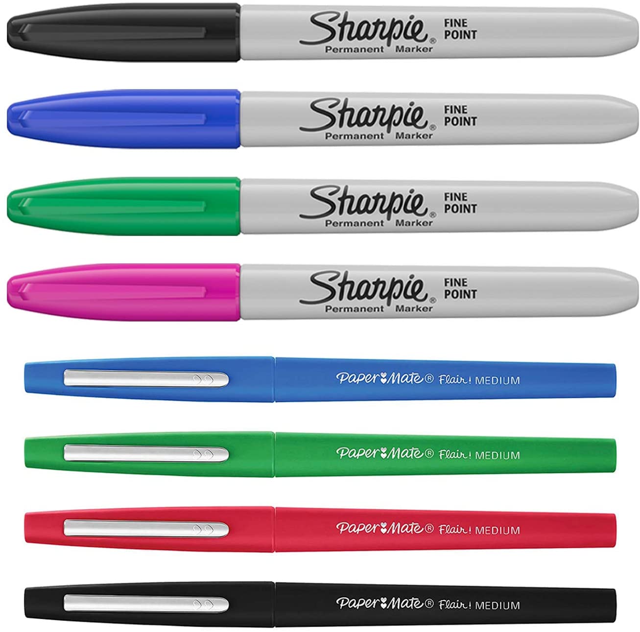 Sharpie Permanent Marker & Paper Mate Flair Felt Tip Pen Kit | Assorted ...
