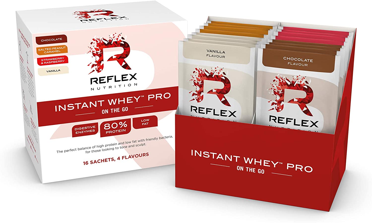Reflex Nutrition Instant Whey Pro Protein Powder Shake 80% Protein ...