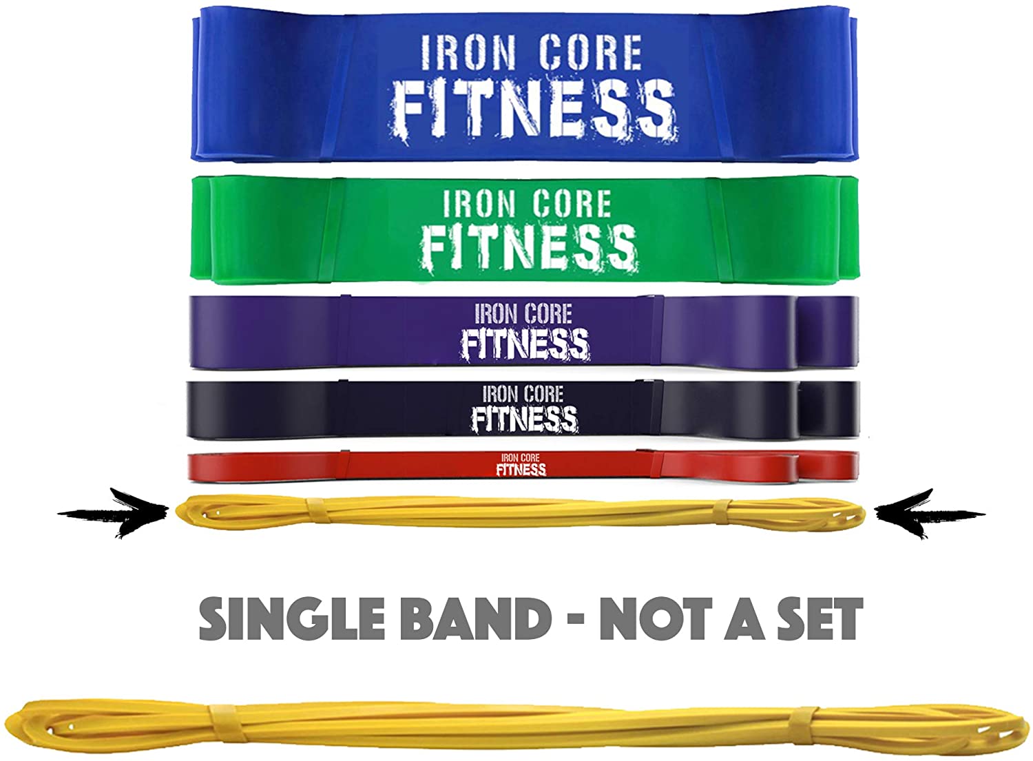 Iron Core Fitness Resistance Bands for Pull Up Assist- Strength Power ...