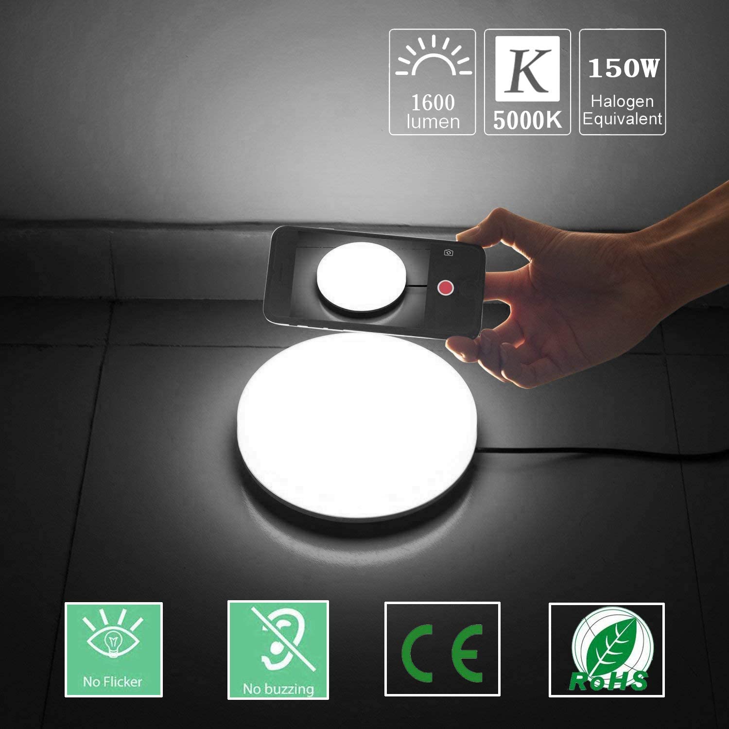 Brolight Motion Sensor Ceiling Light,18W Led Flush Mount Ceiling Light ...
