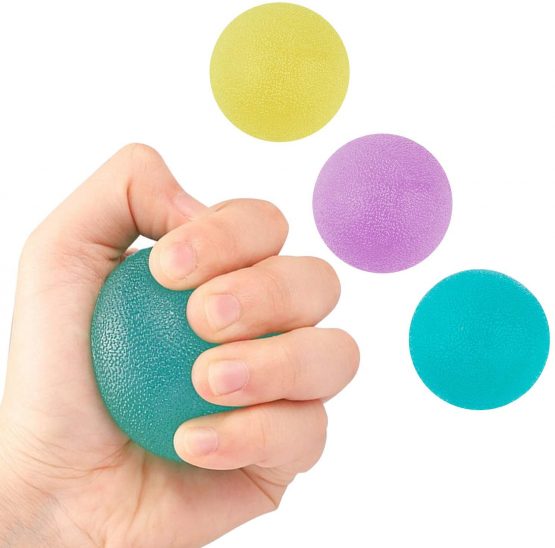NATEE Hand Therapy Grip Balls, 3PCS Gel Hand Balls, Hand Therapy Squeeze Exercise Stress Balls ...