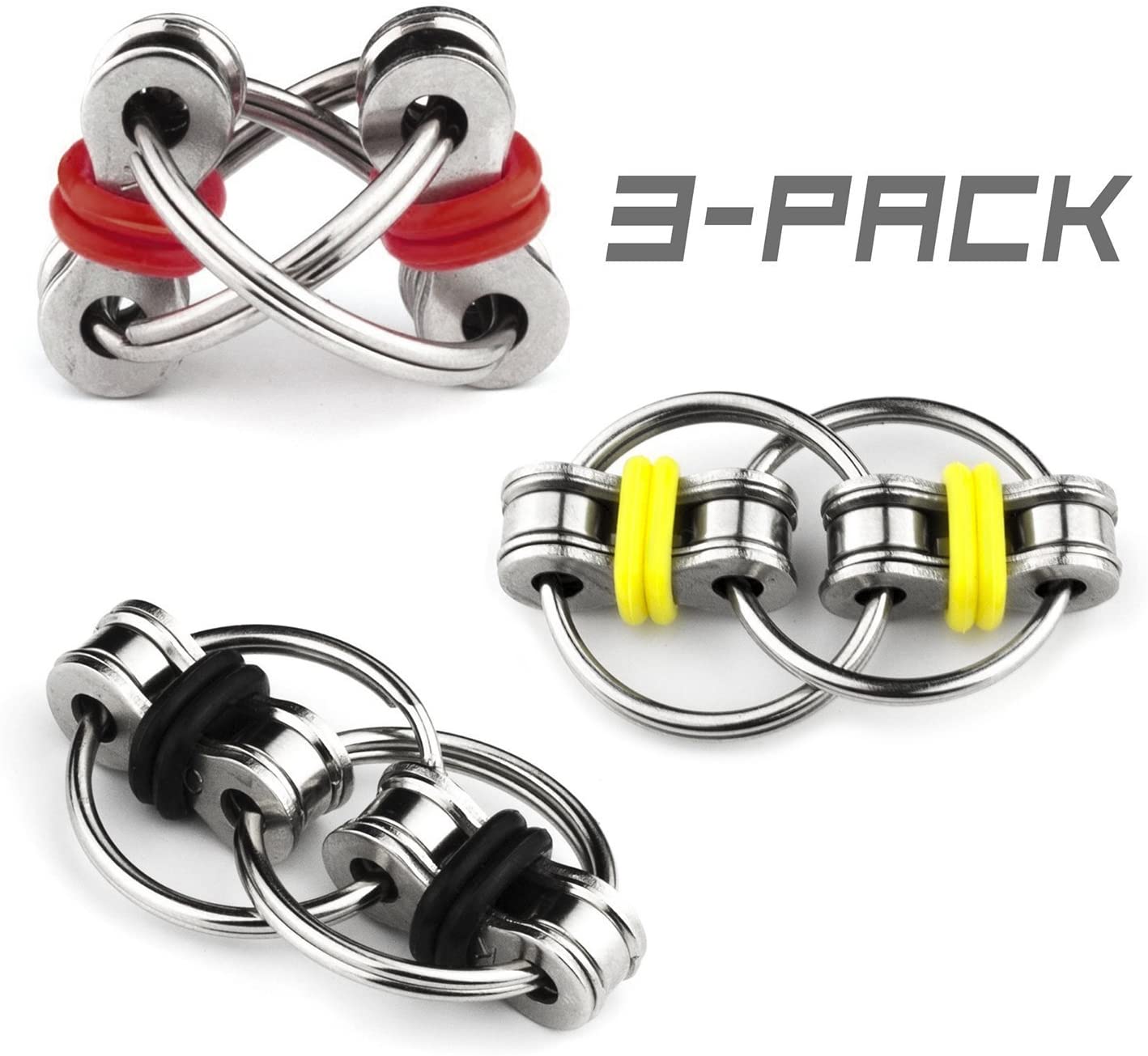 mciskin Flippy Chain Fidget Toy Relieves Stress Reducer, ADHD, Anxiety ...