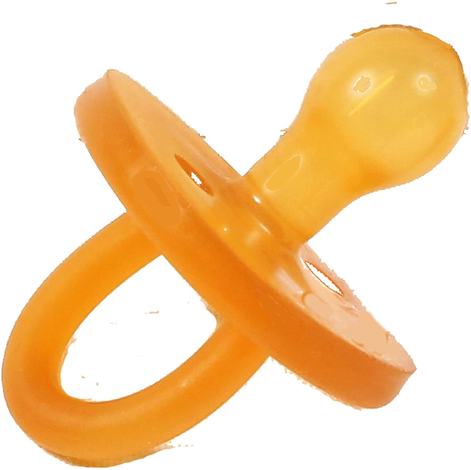 Sweetie Rubber Pacifier Natural Rubber Pacifier Rounded 1 Count 6-12 ...