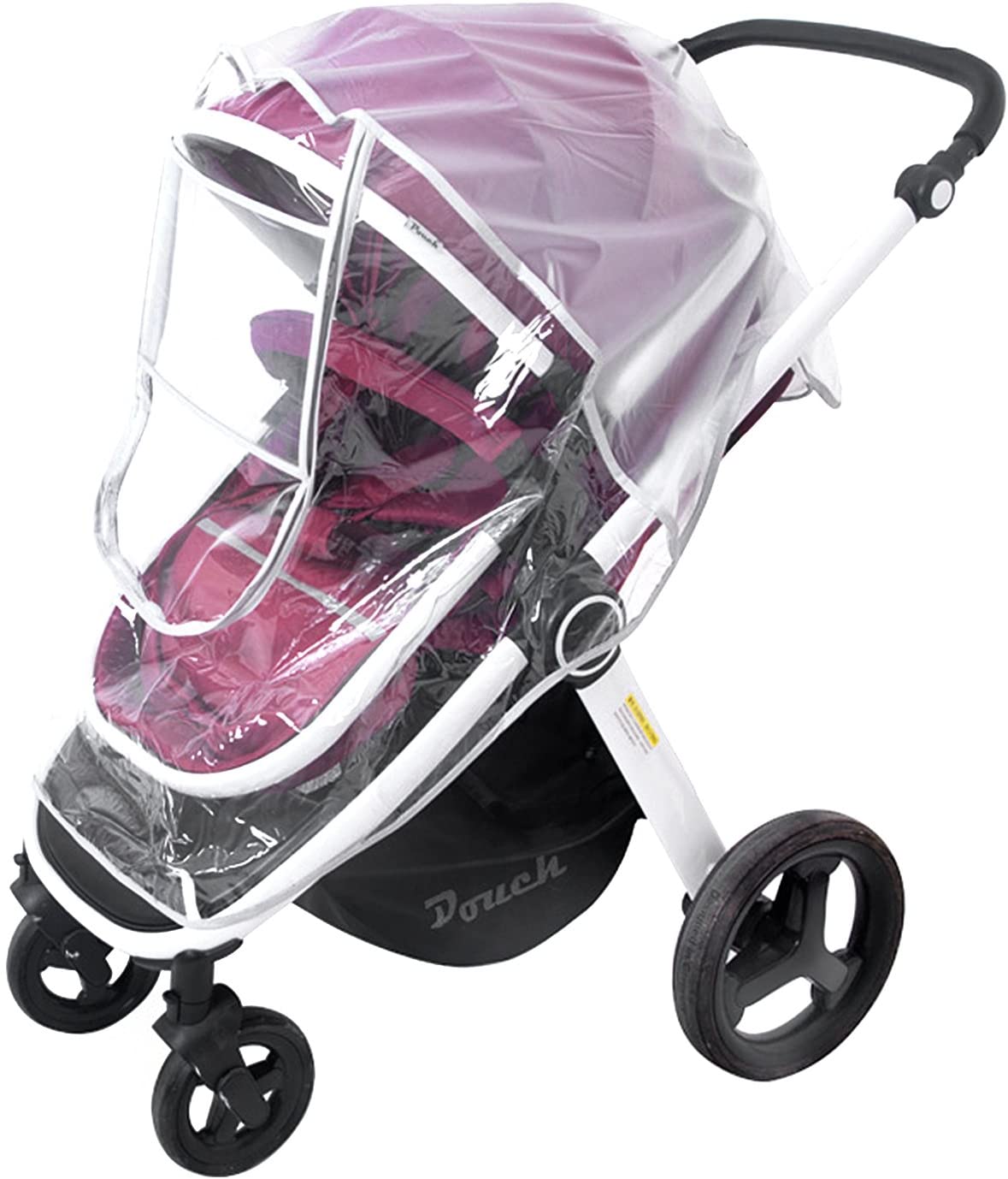 Universal Stroller Rain Cover PVC Rainproof Dustproof Windproof Shield ...