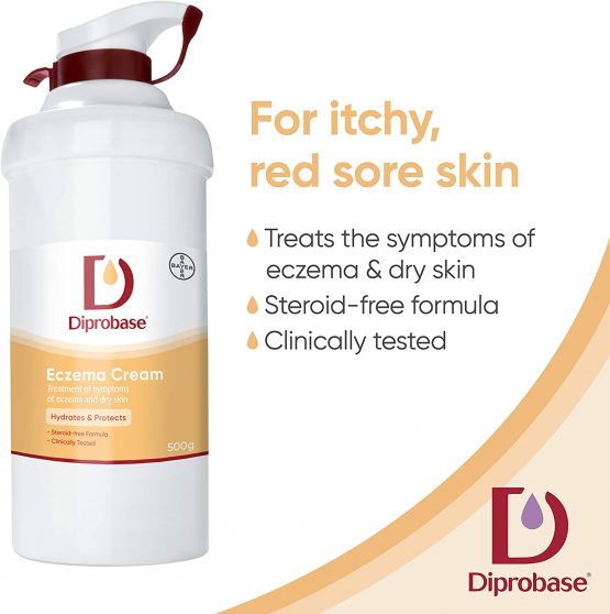 Diprobase Eczema Cream 500 g for Treatment of Eczema Symptoms and Dry ...