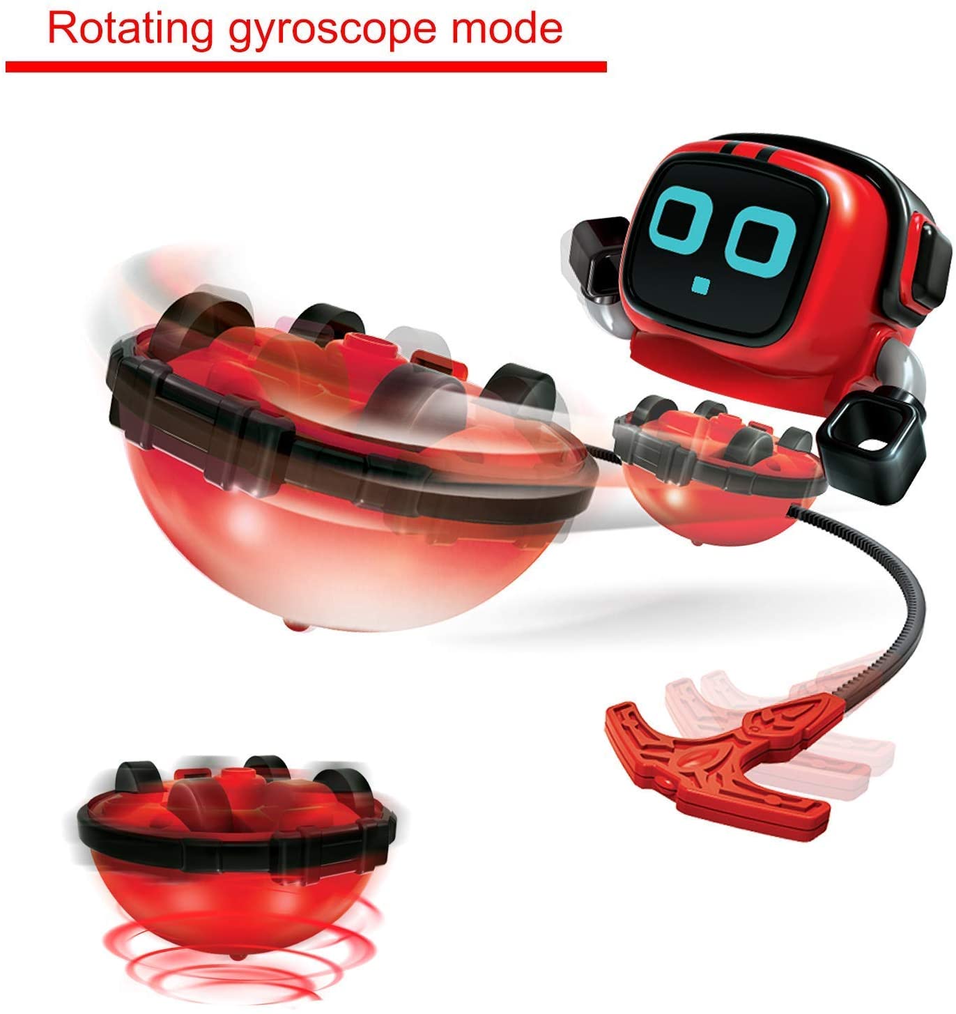 EARSOON Novelty Game Spinning Top – Small Gyro Robot Battle Gyro Pull ...