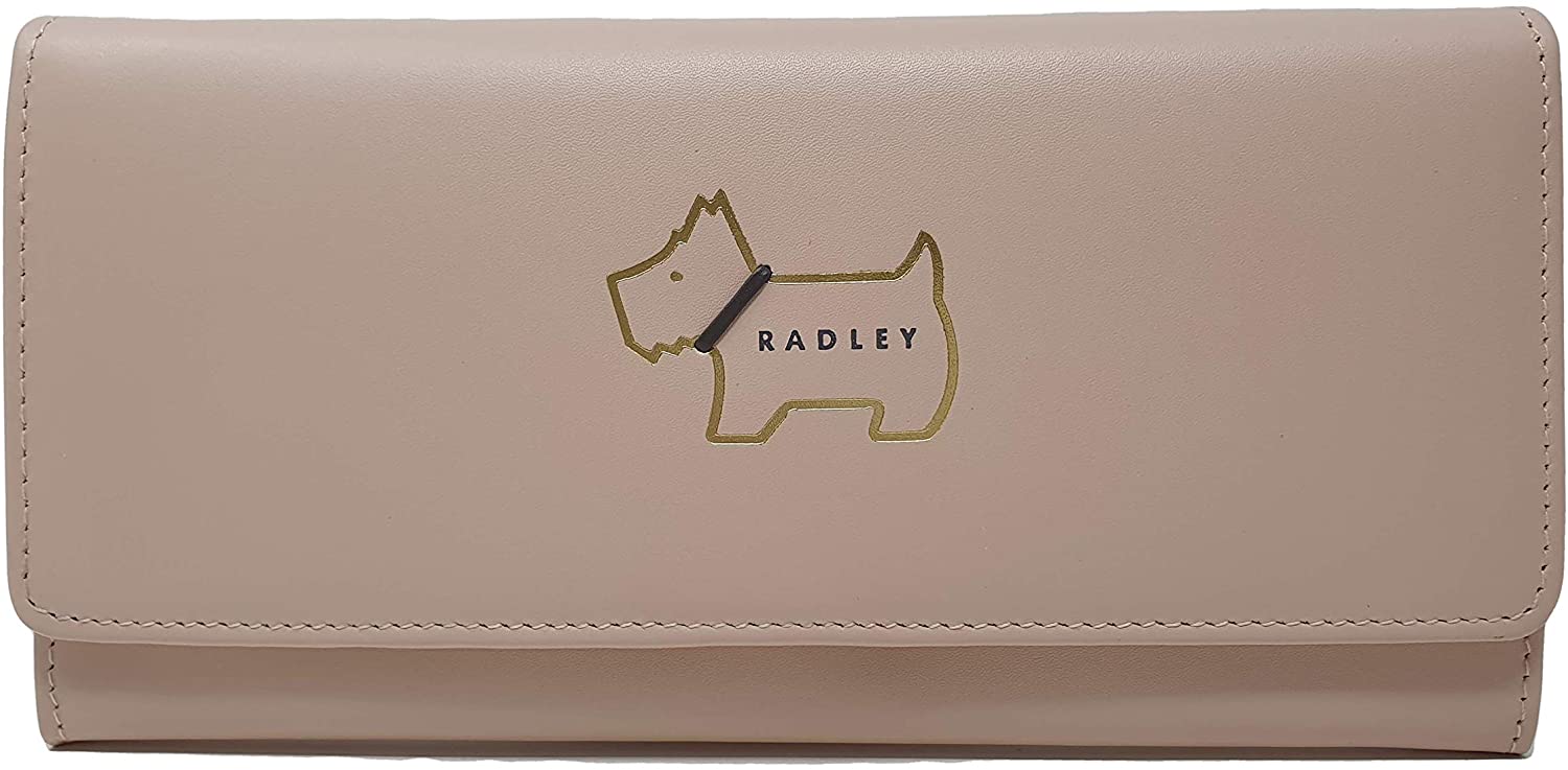 Radley ‘Heritage Dog Outline’ Large Flap Over matinee in Light Pink ...