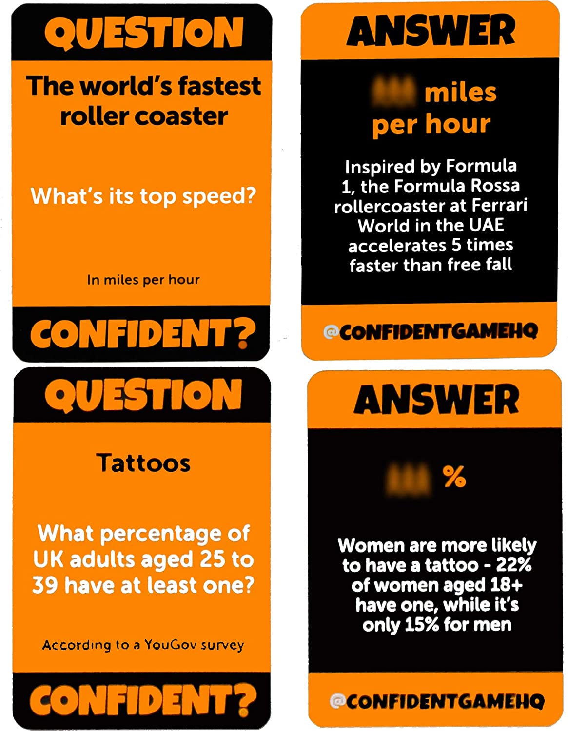 CONFIDENT? Board Game: The Hit Family Party Game – A Quiz Game with a ...