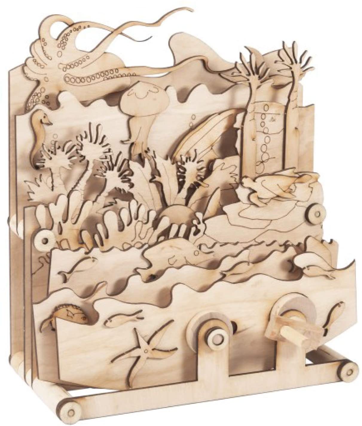TIMBERKITS Ocean Motion Automata Scenery Mechanical Wooden Puzzle-Model ...