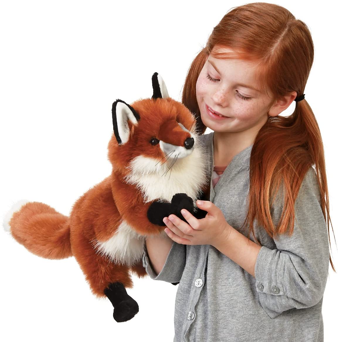 Folkmanis Fox Hand Puppet (Red) – BigaMart