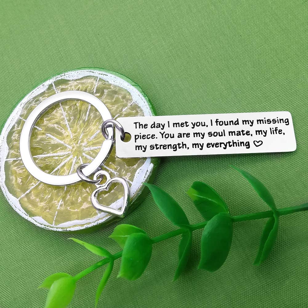 Couples Keychain Key Ring Couples Lovers Keyring Gift Love Keyrings You ...