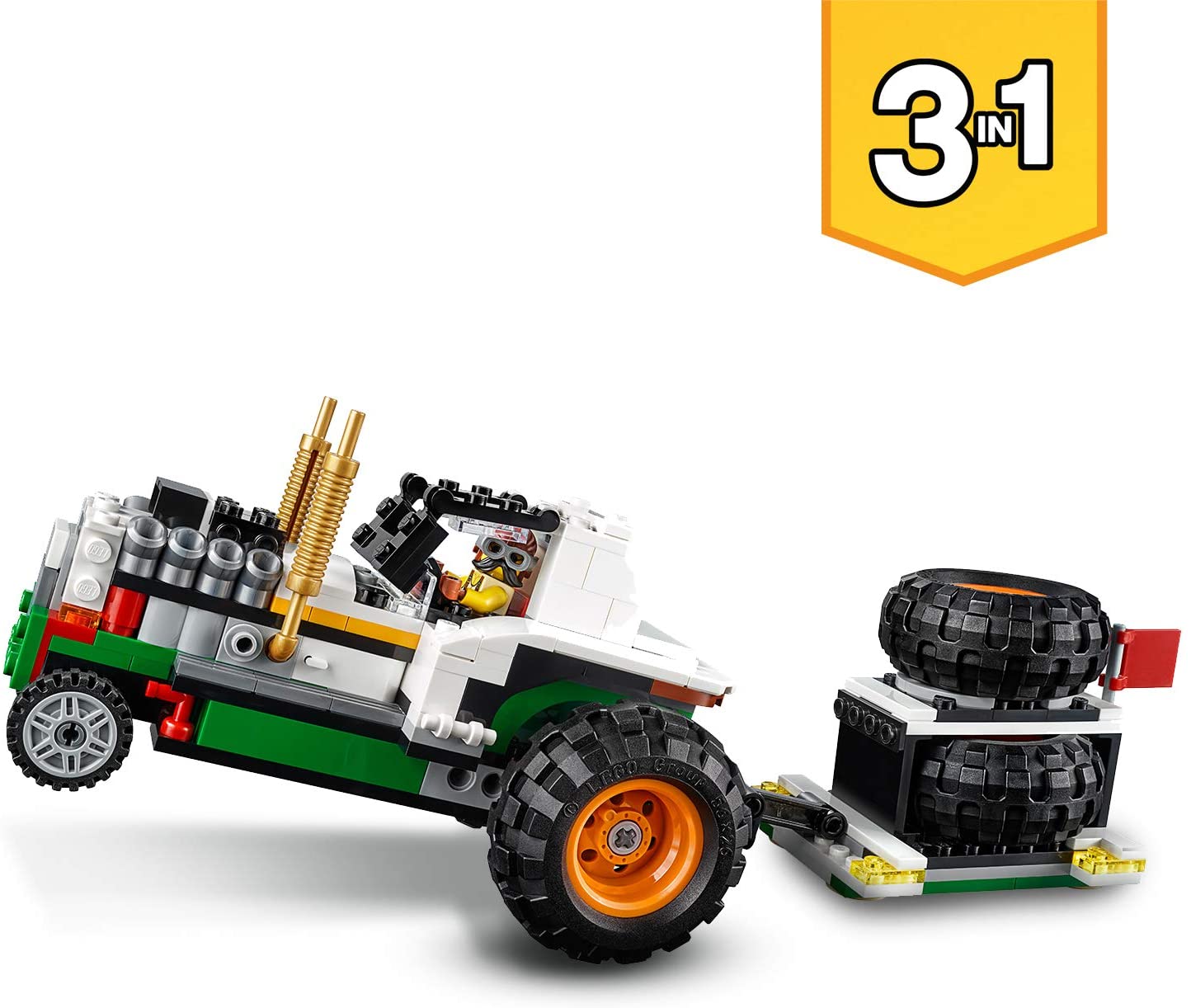 LEGO 31104 Creator 3in1 Monster Burger Truck Toy – Off Roader – Tractor ...